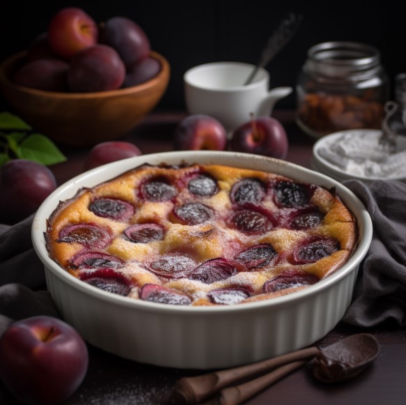 Clafoutis aux prunes recette facile ! - jemangefrancais.com